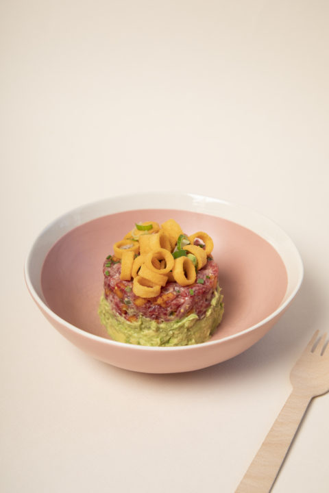 Tartare de boeuf, Ringolos et guacamole | Sushi à la Maison